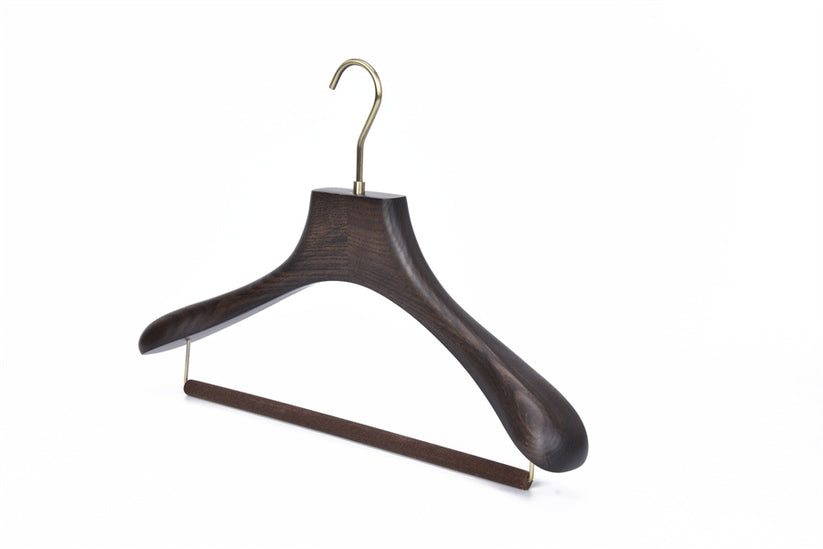 Luxury wooden hanger coat hanger customize logo fashion brands men and ...